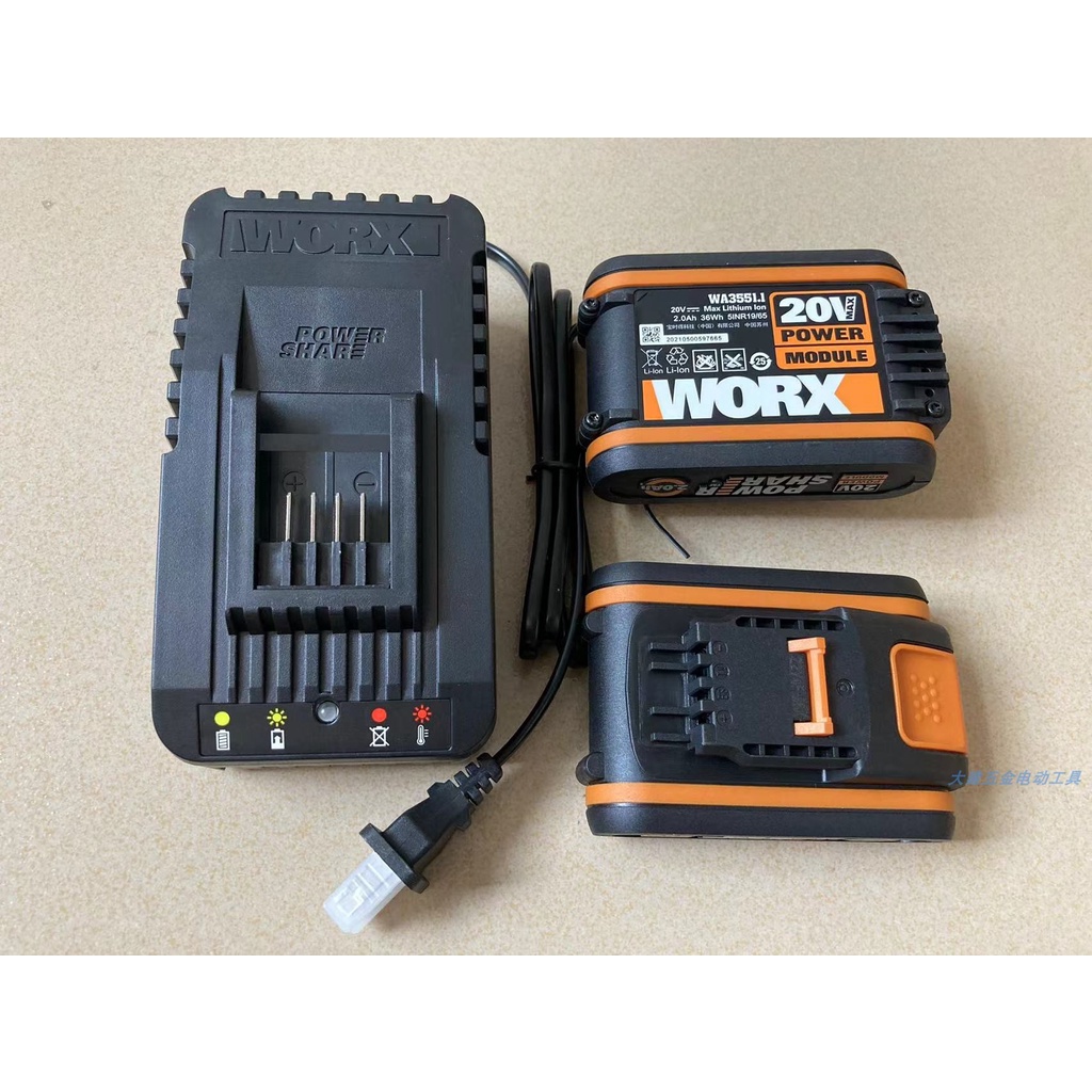 WORX WORX 20V Lithium Battery WA3553 WA3551 Original Lithium Battery ...