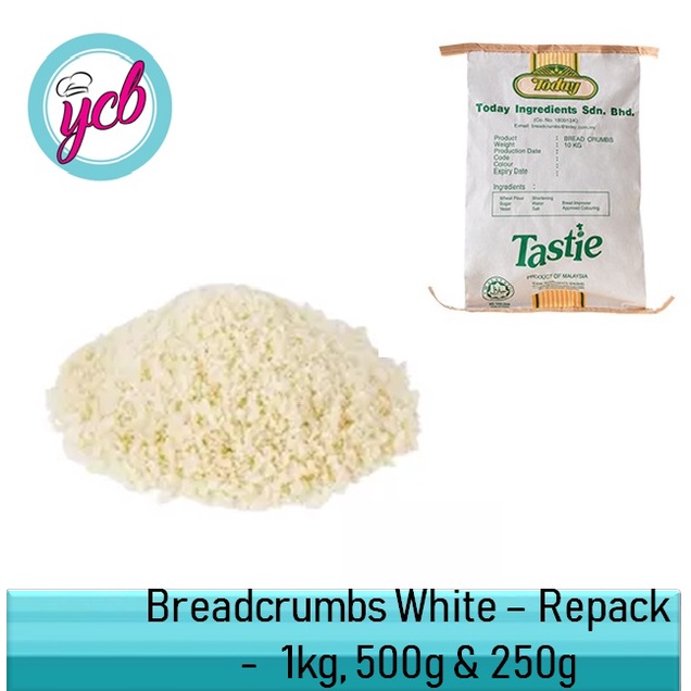 Breadcrumbs White /Serbuk Roti Putih – 1kg, 500g & 250g | Shopee Singapore