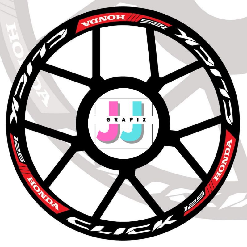 Honda Click 125i Mags Decals Sticker (4pcs Harap & Likod) - Free Logo ...