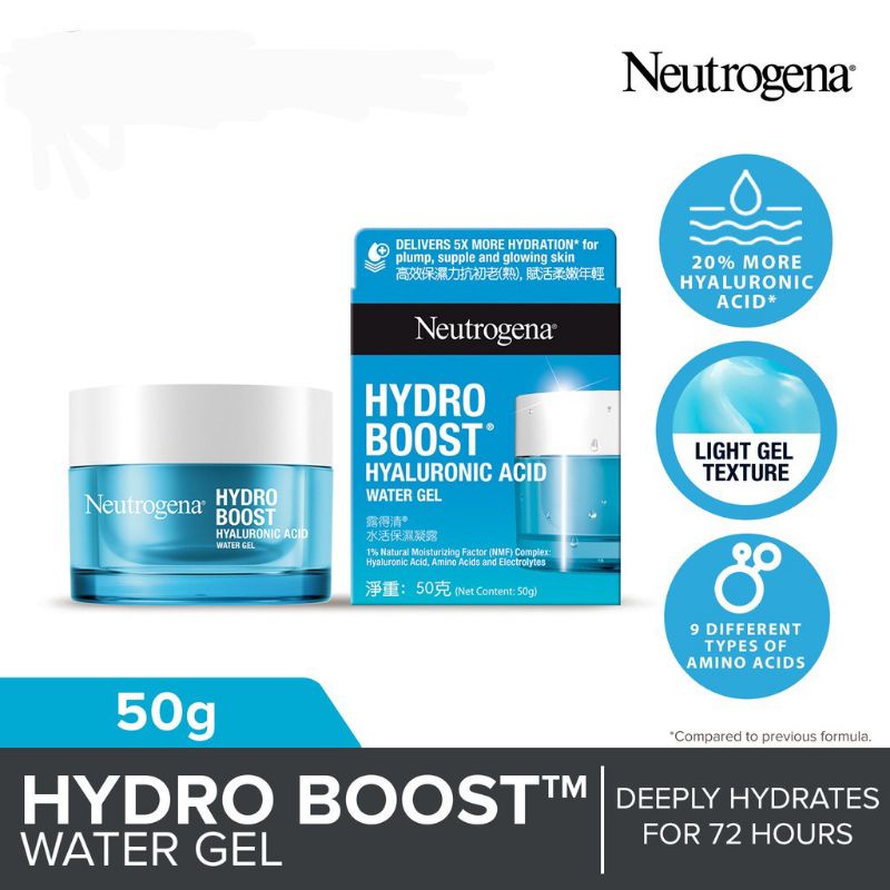 New Improved Formula Neutrogena Hydro Boost Water Gel 露得清水活保濕凝露 50g ...