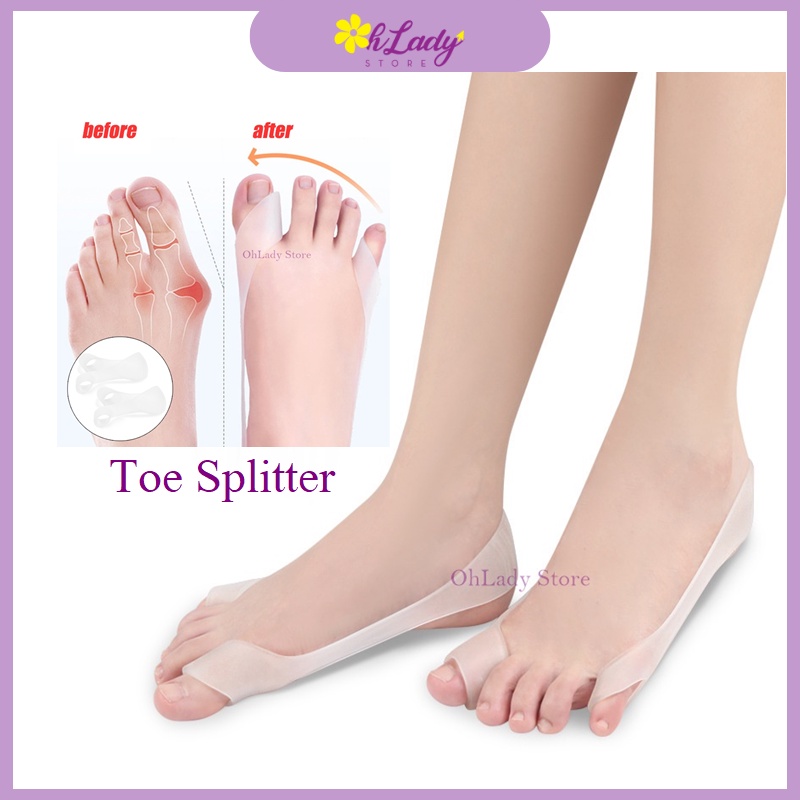 Toe Splitter Separator Hallux Valgus Bunion Corrector Hammer Big Toe ...