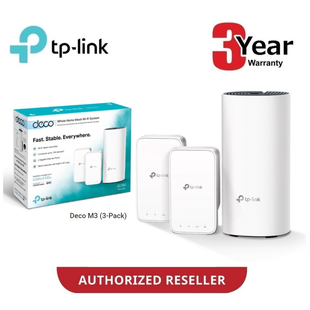 TP-Link Deco M3 (3-pack) Whole Home Wi-Fi System | Shopee Singapore
