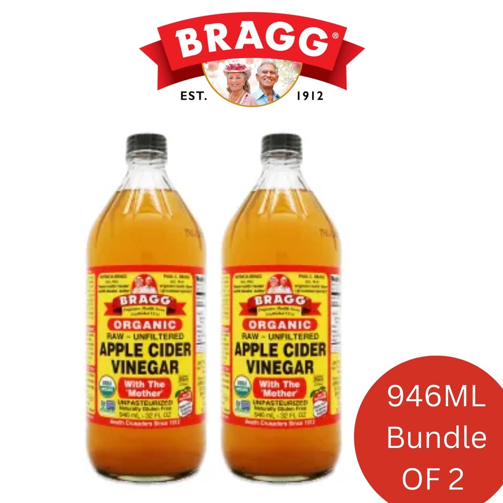 [BRAGG] Organic Apple Cider Vinegar (946ml) BUNDLE OF 2 | Shopee Singapore