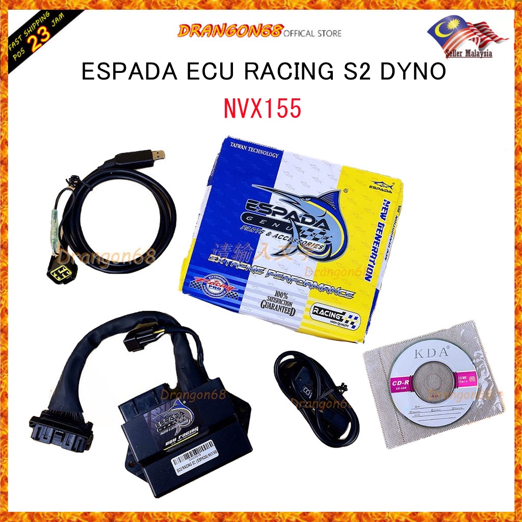 ECU RACING NVX155 S2 DYNO ECU ESPADA WITH DISC 100 Espada | Shopee ...