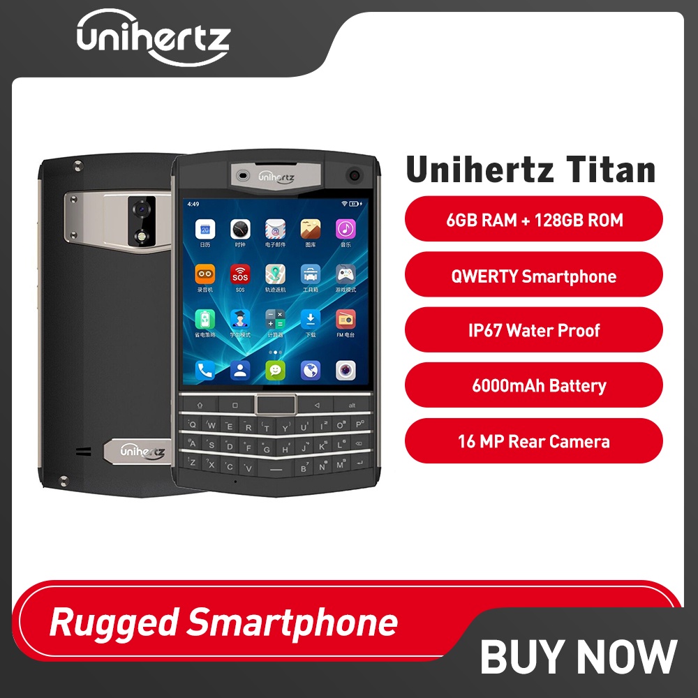 Unihertz Titan Rugged QWERTY Keyboard Smartphone IP67 Waterproof Octa ...