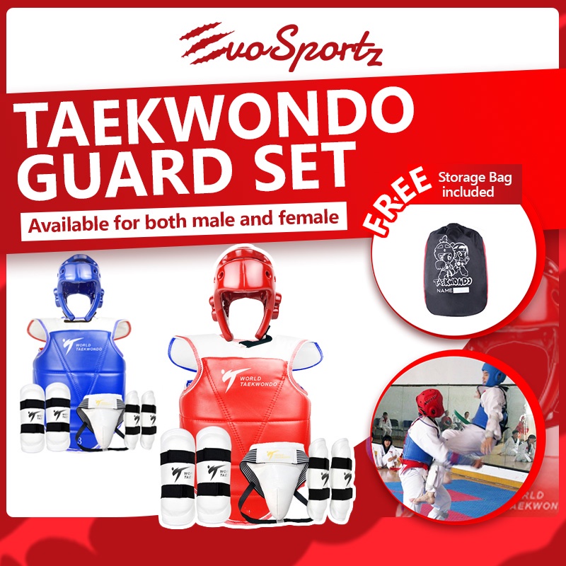 Taekwondo Guard Set | TKD Body Pad | TKD Forearm Shin Guards Helmet ...