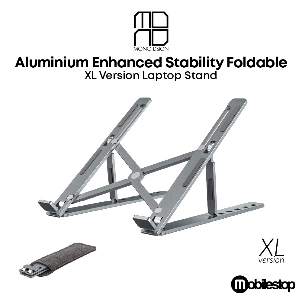 Mono Dsign Aluminium Enhanced Stability Foldable XL Laptop Stand ...