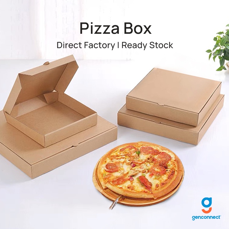 Kraft Corrugated Pizza /Takeaway/Cardboard/Mailing Boxes Storage Box ...