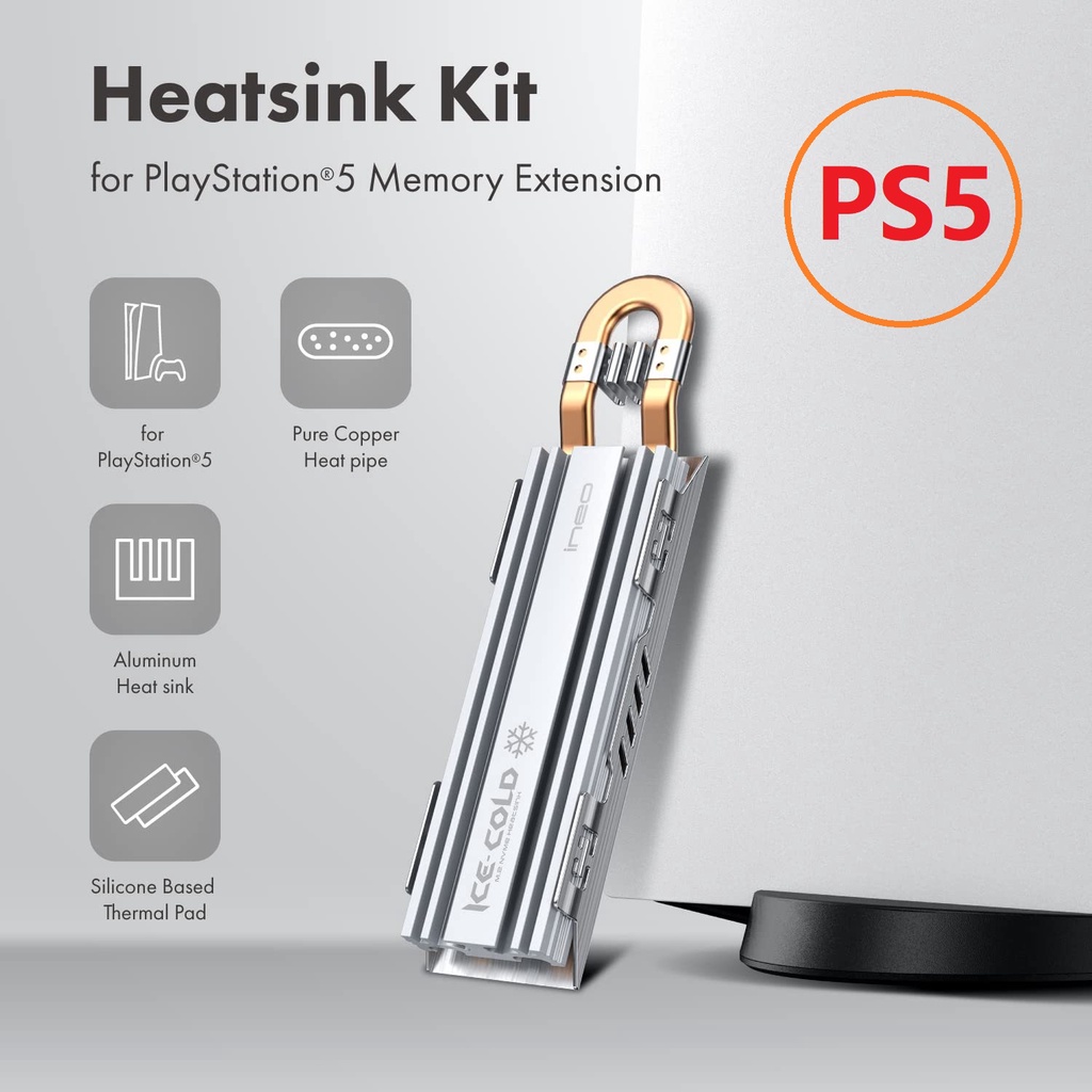 Ineo PS5 Nvme SSD Heatsink PlayStation 5 M22-II 2280 SSD High ...