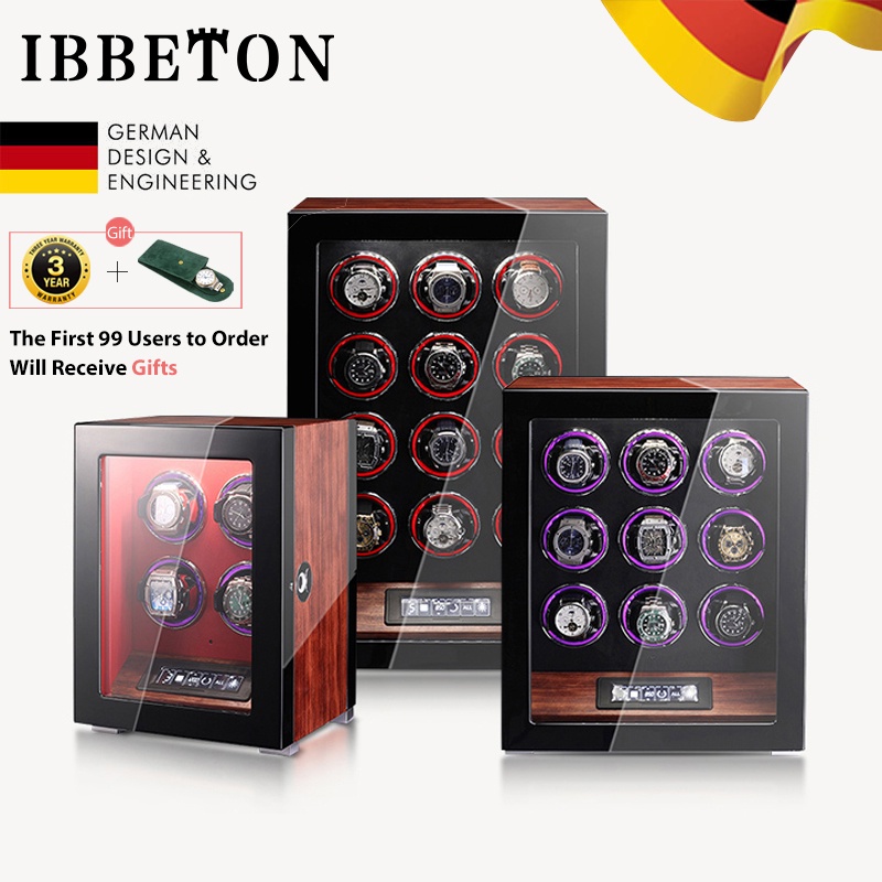 IBBETON Fingerprint Unlock Automatic Watch Winder Top Luxury Brand ...