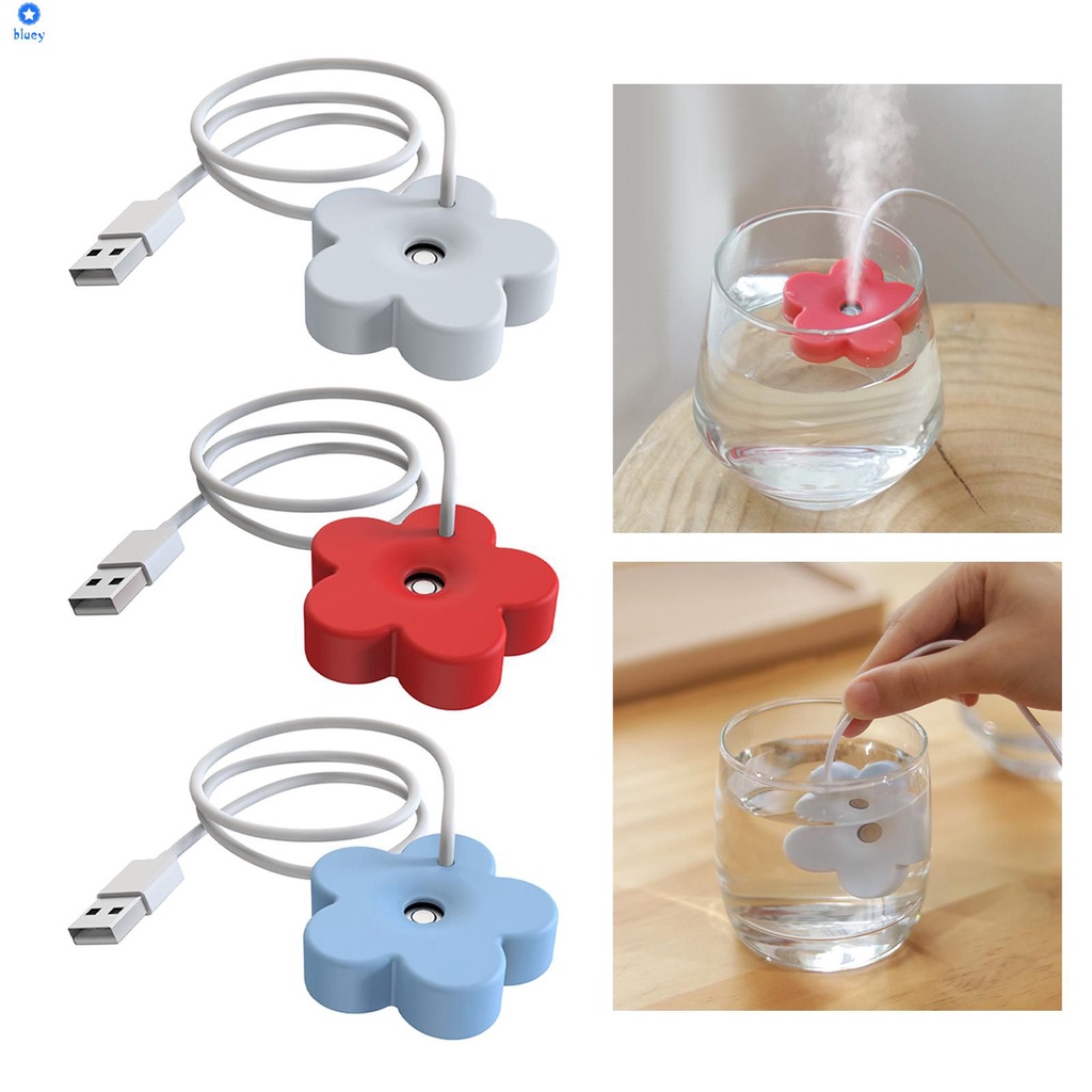 Flower Air Humidifier Usb Quiet Car Travel Sprayer Home Mini Air ...