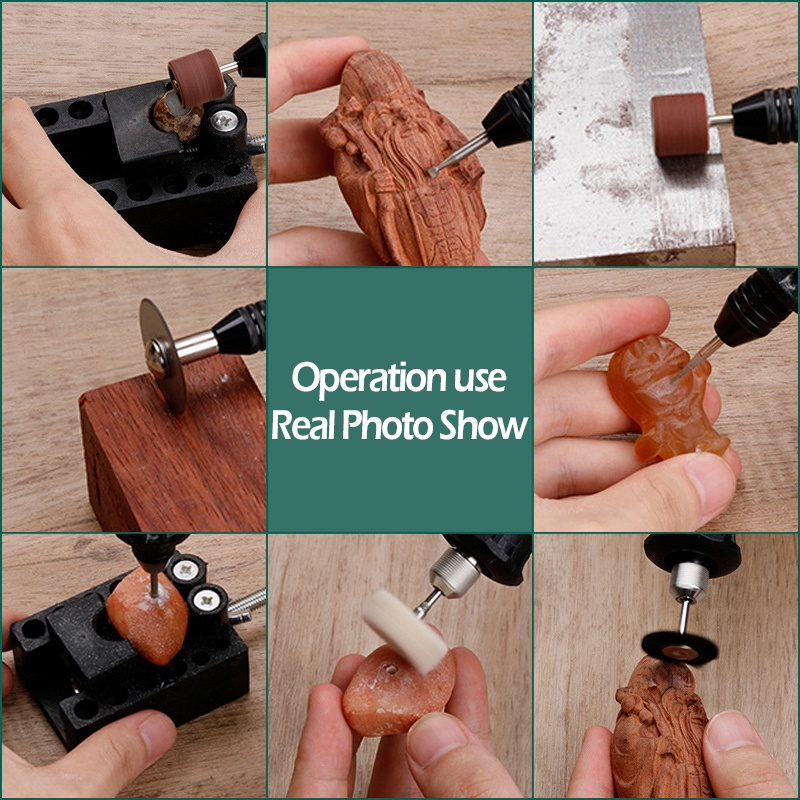 12V DC Grinder Tool Mini Dremel Drill Electric Grinding Set Milling ...