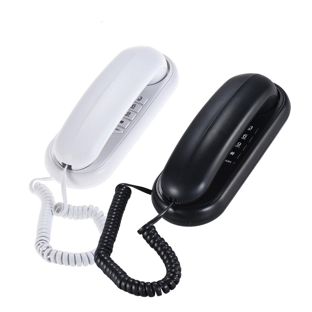 Portable Corded Telephone Phone Pause/ Redial/ Flash Wall Mountable ...