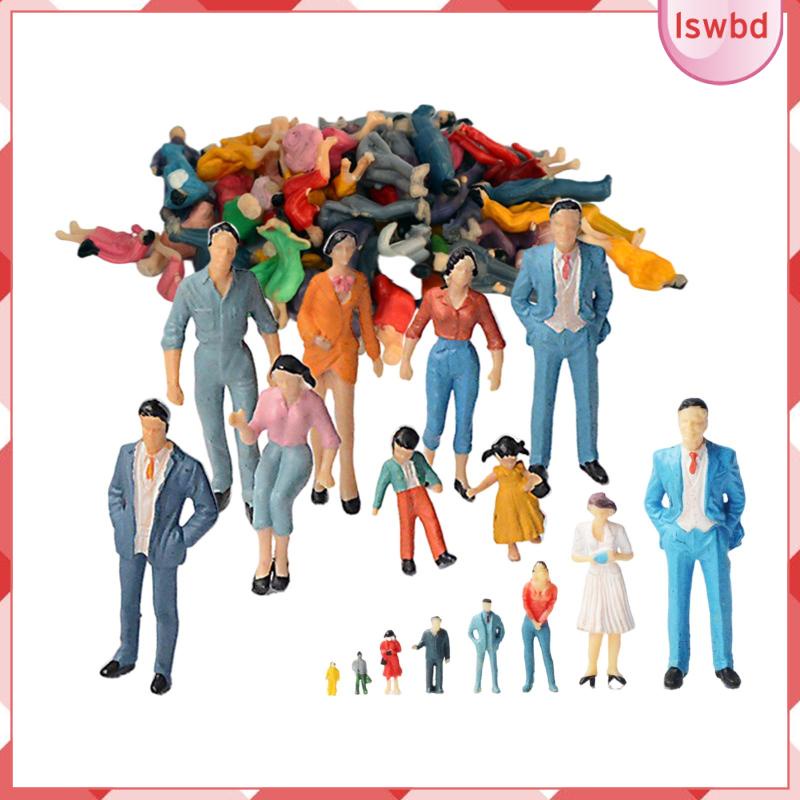 Hand Painted Figures Scenery Sand Table Toys Mini People Diorama Decor ...