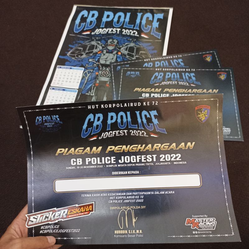 Jogja Jogfest CB Police Award Charter 2022 Event Registration ...
