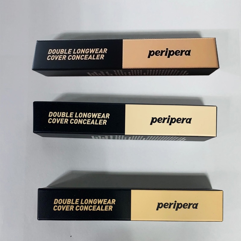 [PERIPERA] Double Longwear Cover Concealer 5.5g / 3 Options | Shopee ...