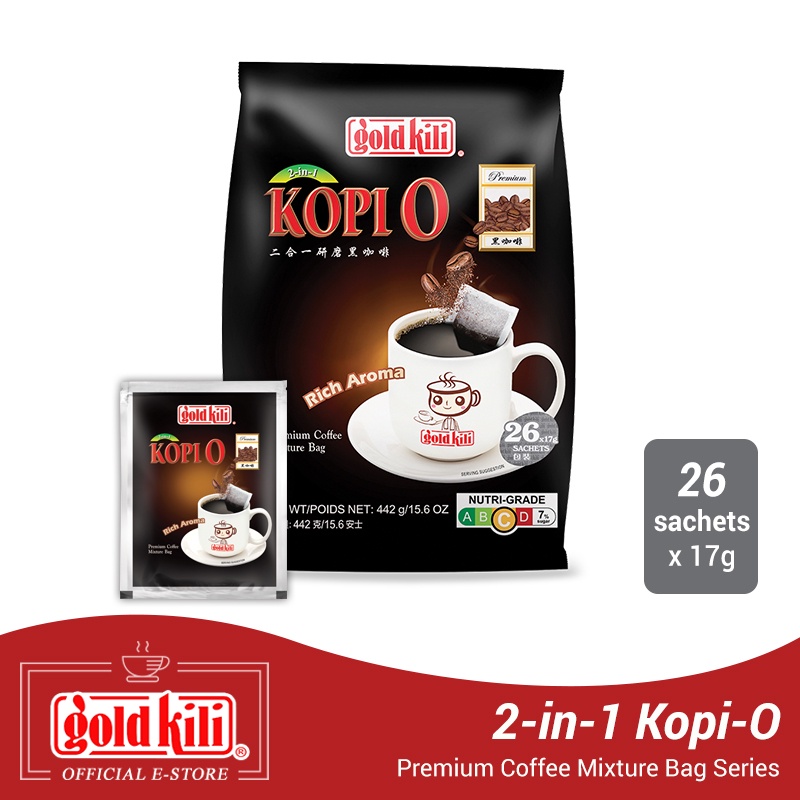Gold Kili 2-in-1 Kopi O Premium Coffee Mixture Bag Instant Coffee ...