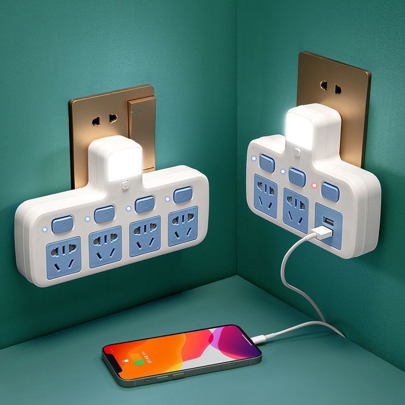 Socket Multi-Functional Socket Converter Wireless One-Turn Porous ...