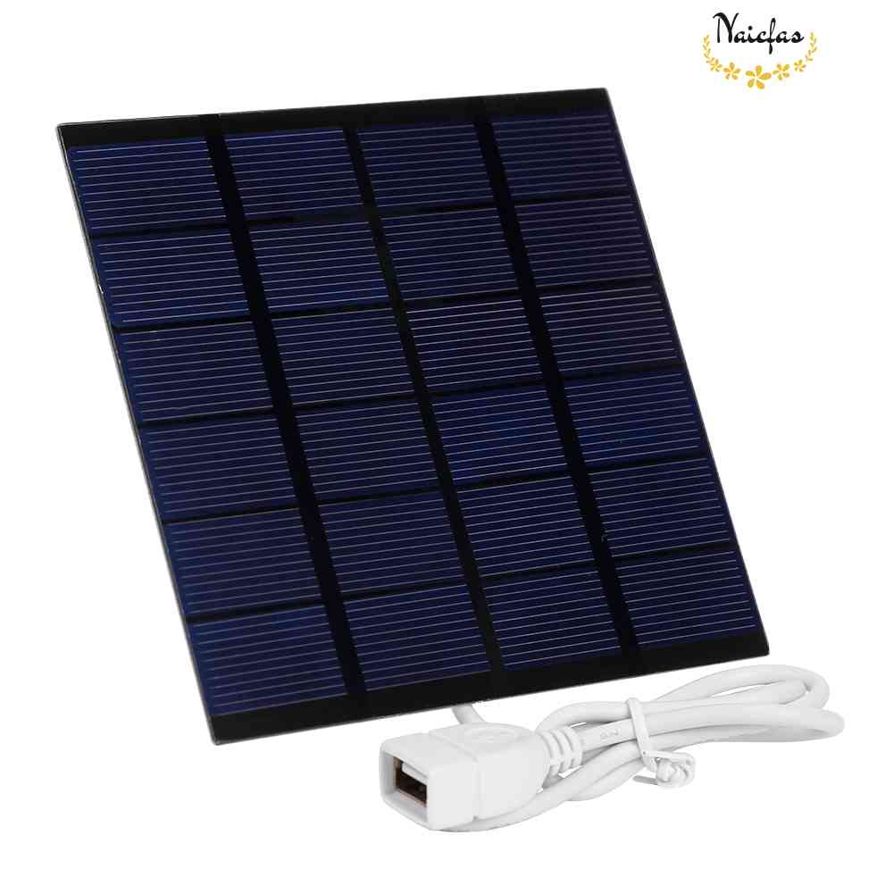 1.5W 6V USB Solar Panel Polysilicon Portable DIY Solar Charger ...