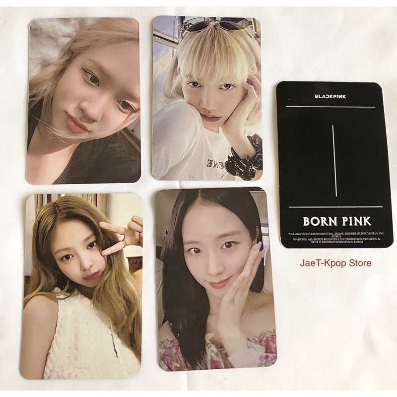 [Unoff] Photo Card Blackpink Born Pink ver Black | Card Jisoo Rosé ...