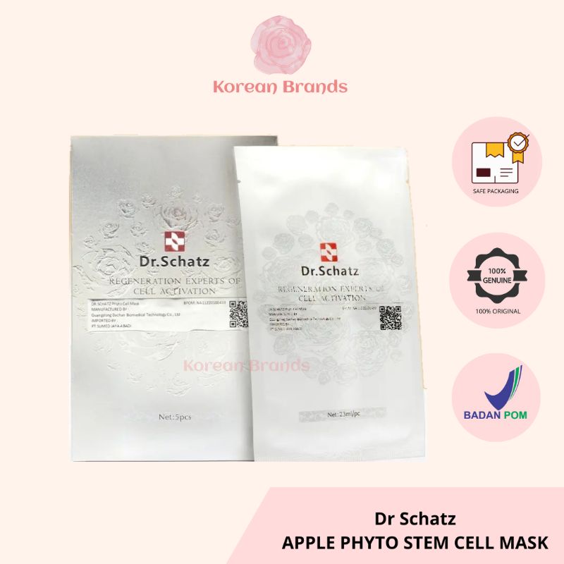 [100% Original] Dr. Schatz Apple Phyto Cell Mask Stem Cell Mask Schatz ...