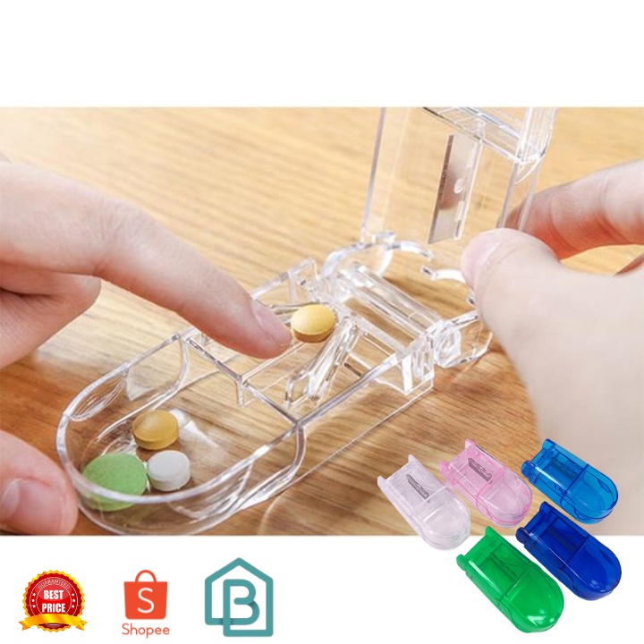 PORTABLE MEDICINE PILL CUTTER BOX/ PILL SPLITTER STORAGE/ TABLET ...