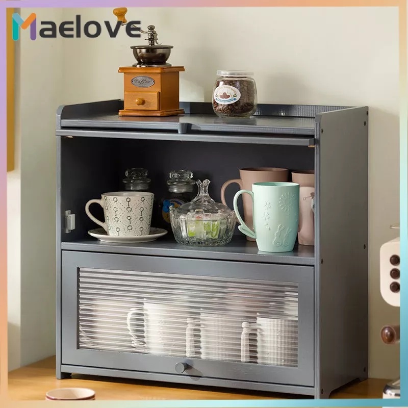Kitchen Shelf Floor Multi layer Cabinet Microwave Oven Multi function ...