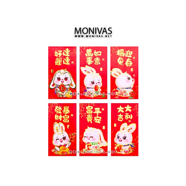 2023 Spring Rabbit Year Red Packets Chinese New Year Money Envelopes ...