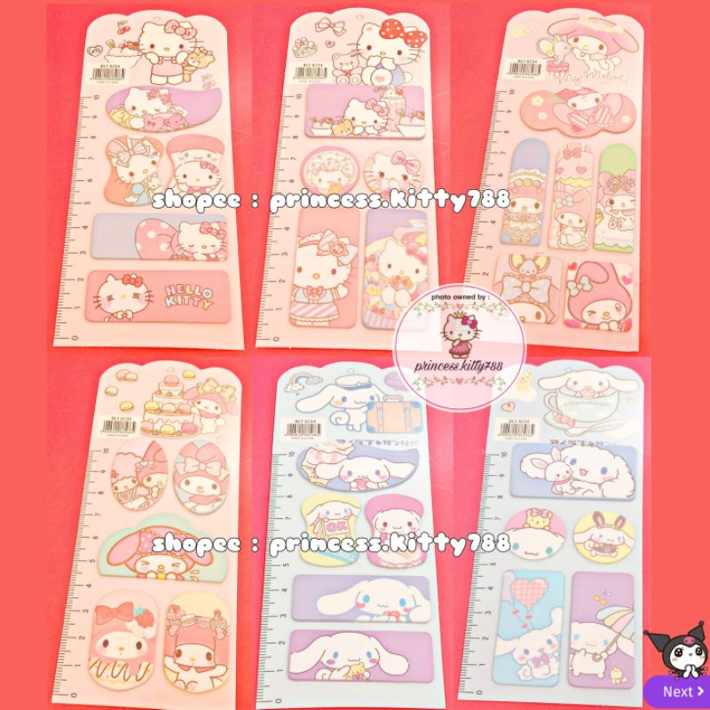 Small STICKY NOTES MINI Size Cute Cute Character HELLO KITTY MELODY ...