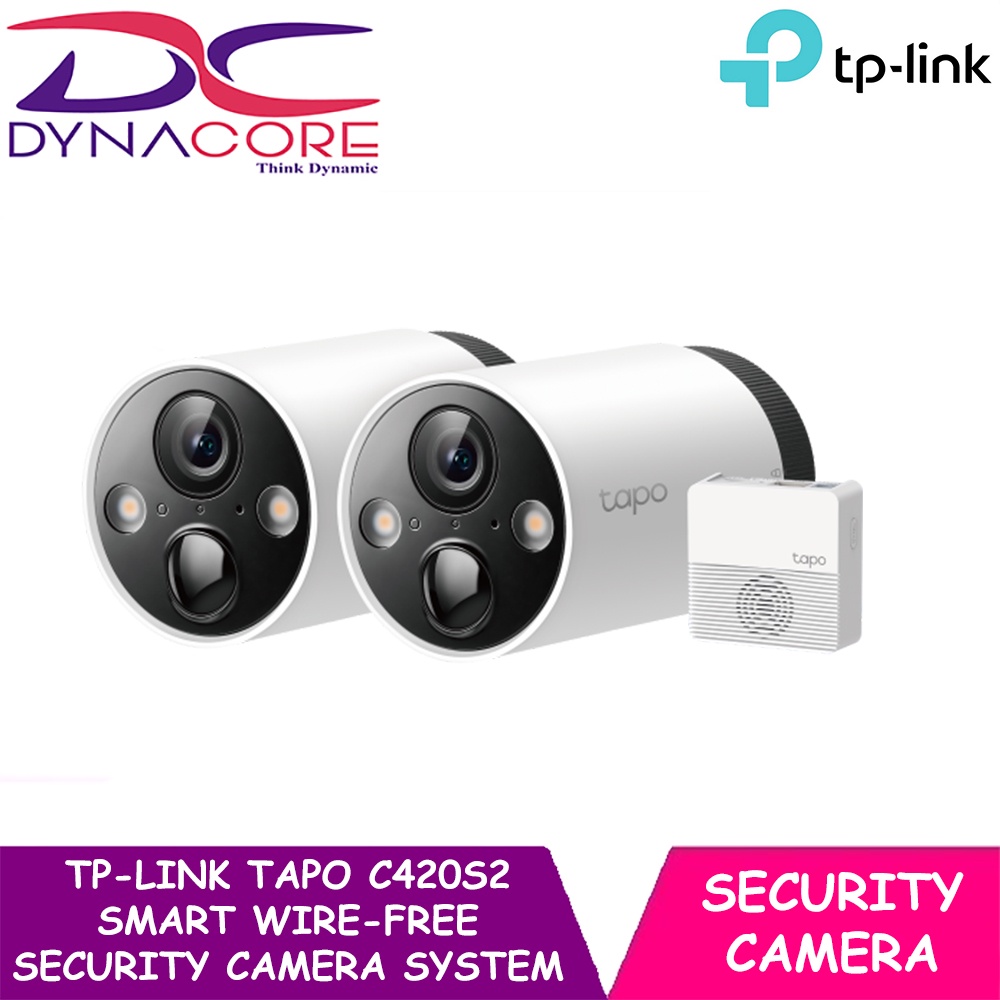 TP-Link Tapo C420S1 / C420S2 Smart Wire-Free Security Camera System - 1 ...