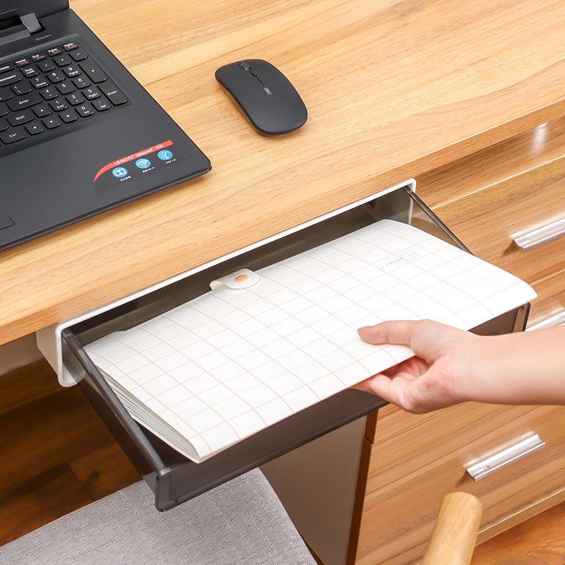 Office Desktop Storage Table Lower Drawer Storage Box Invisible Self ...