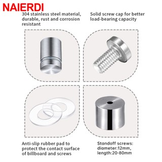 NAIERDI 10 Pieces Sign Standoff Screws 12mm Advertising Screws ...