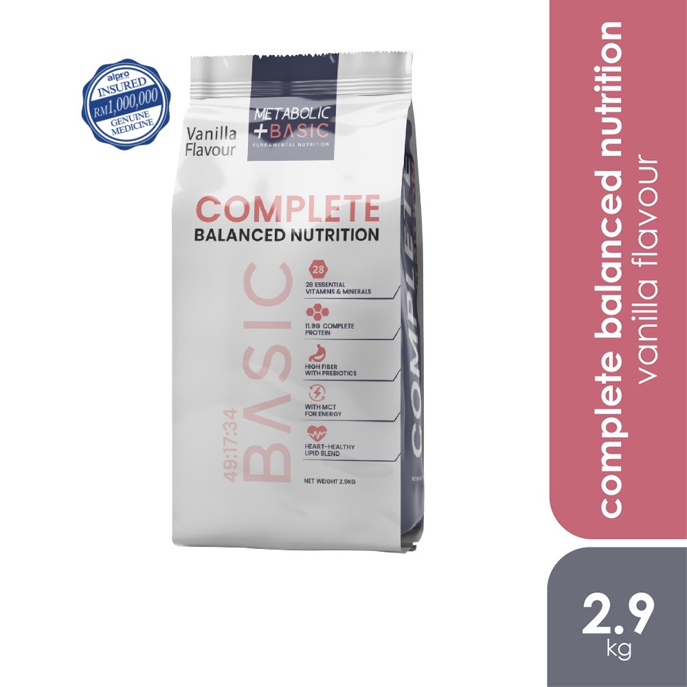 Metabolic Basic 2.9kg | Complete Balanced Nutrition Value Pack Susu ...