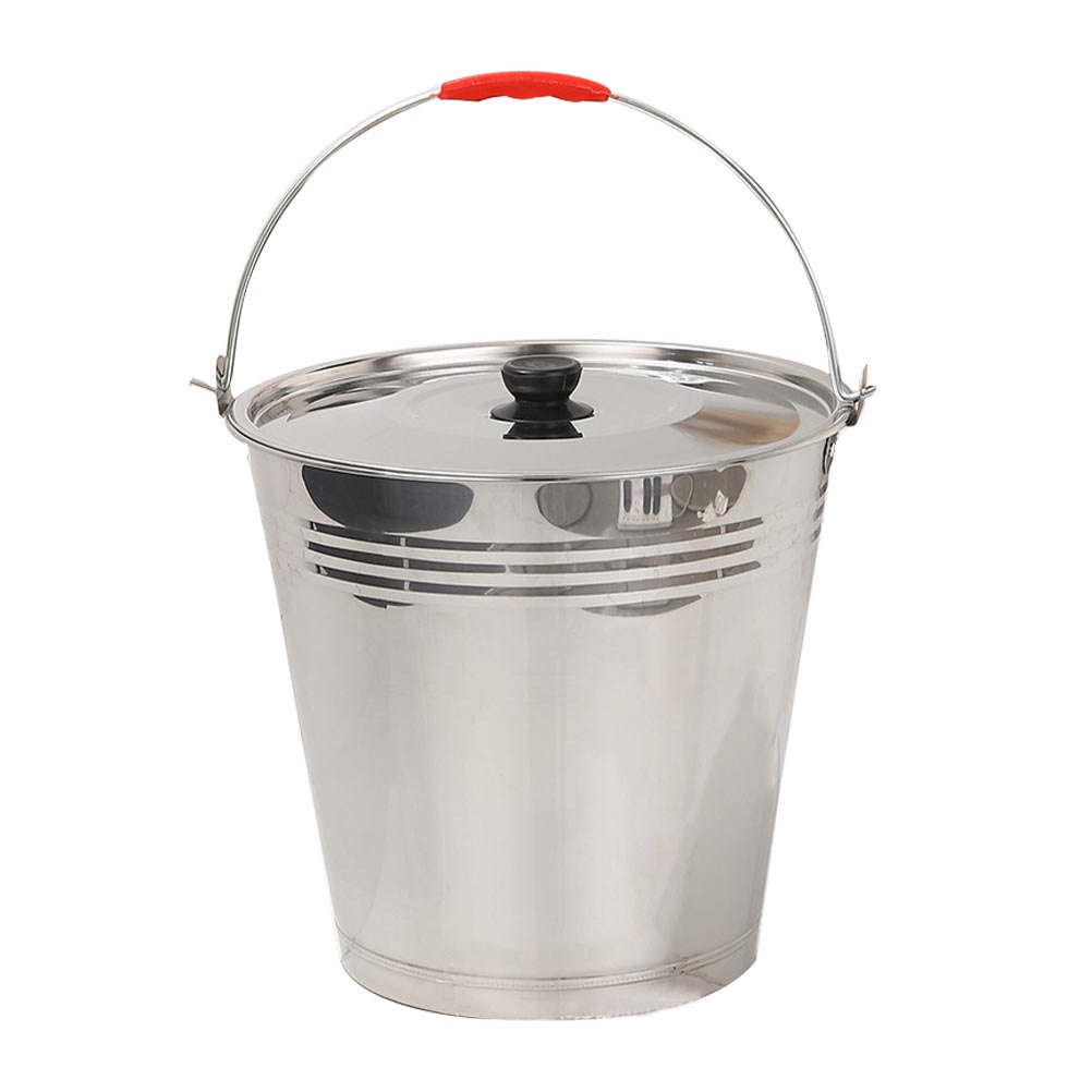 1Pc Stainless Steel Utility Pail Galvanized Bucket Water Pail Metal ...