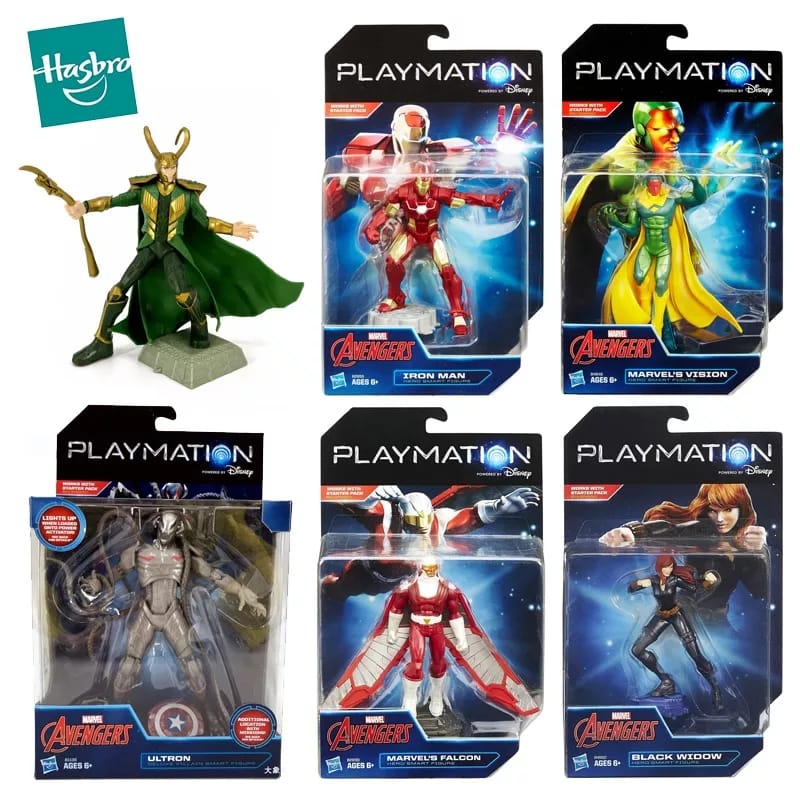 Marvel Avengers Anime Figure 6 "original Hasbro Iron Man Black Widow ...