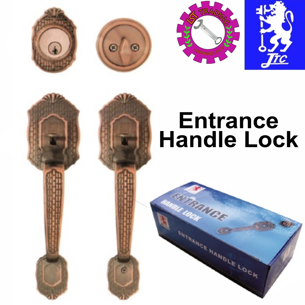 JTC ENTRANCE HANDLE LOCK 1188 / DOOR LOCK SET / DOOR LOCK / KUNCI PINTU ...