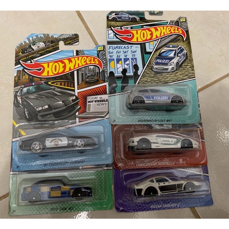 Hotwheels Police series set (For 5 Cars) | Shopee Singapore