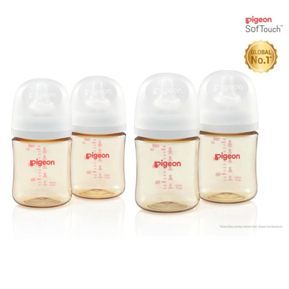 [Bundle of 2] Pigeon Softouch 3 Nursing Bottle Twin Pack Ppsu 160ML | Shopee Singapore