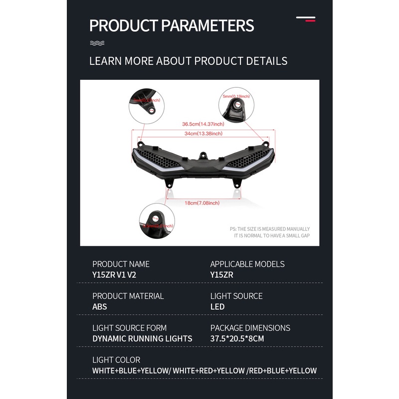 Lampu For Yamaha Y15ZR Y15 V1 V2 Signal Daylight Mata Gaban Lampu LED Lampu Dada Turn Signal ...