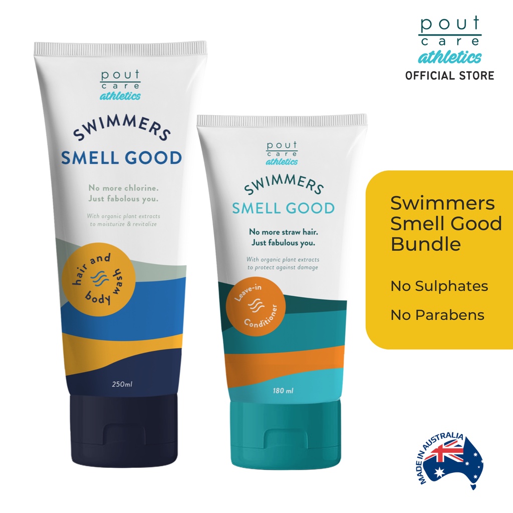Swimmers Smell Good Hair & Body Wash (250ml) + Leave-in Conditioner ...
