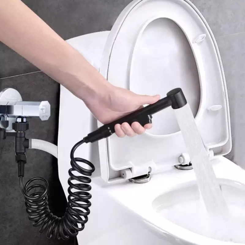 1.5/2m Bidet Shower Hose Retractable Flexible Cover Spring Line ...