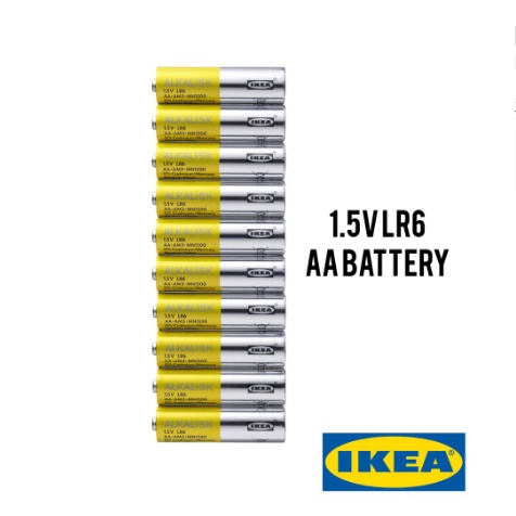 [10 PIECES] IKEA ALKALISK BATTERY 1.5V IKEA BATTERY ALKALINE BATTERY ...