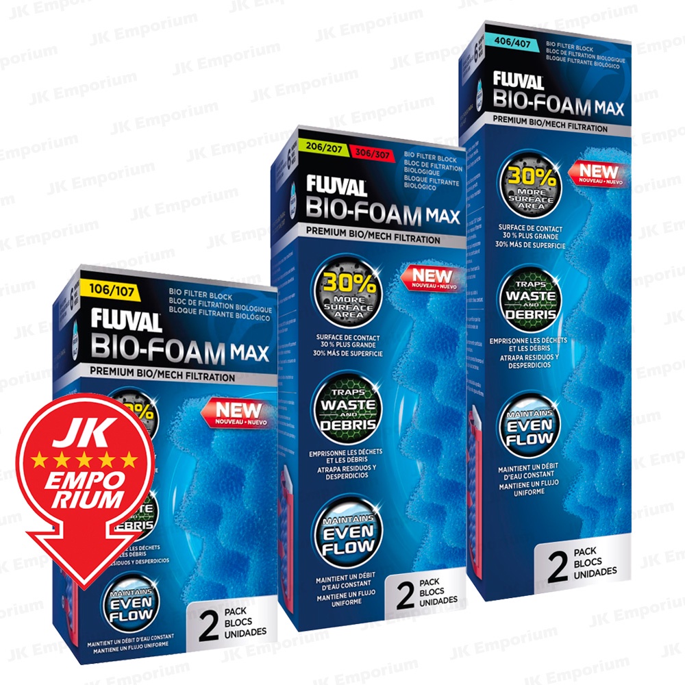 Fluval Bio-Foam Max 106 107 206 207 306 307 406 407 Canister Bio Filter ...