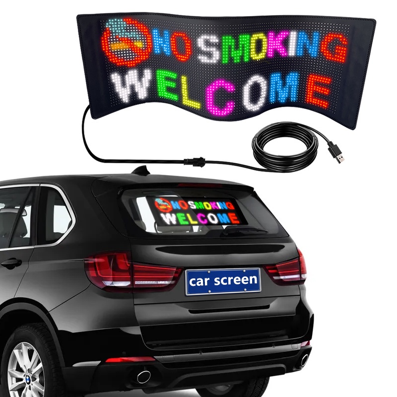 LED Screen Sign Advertising RGB Foldable Scrolling Message display ...