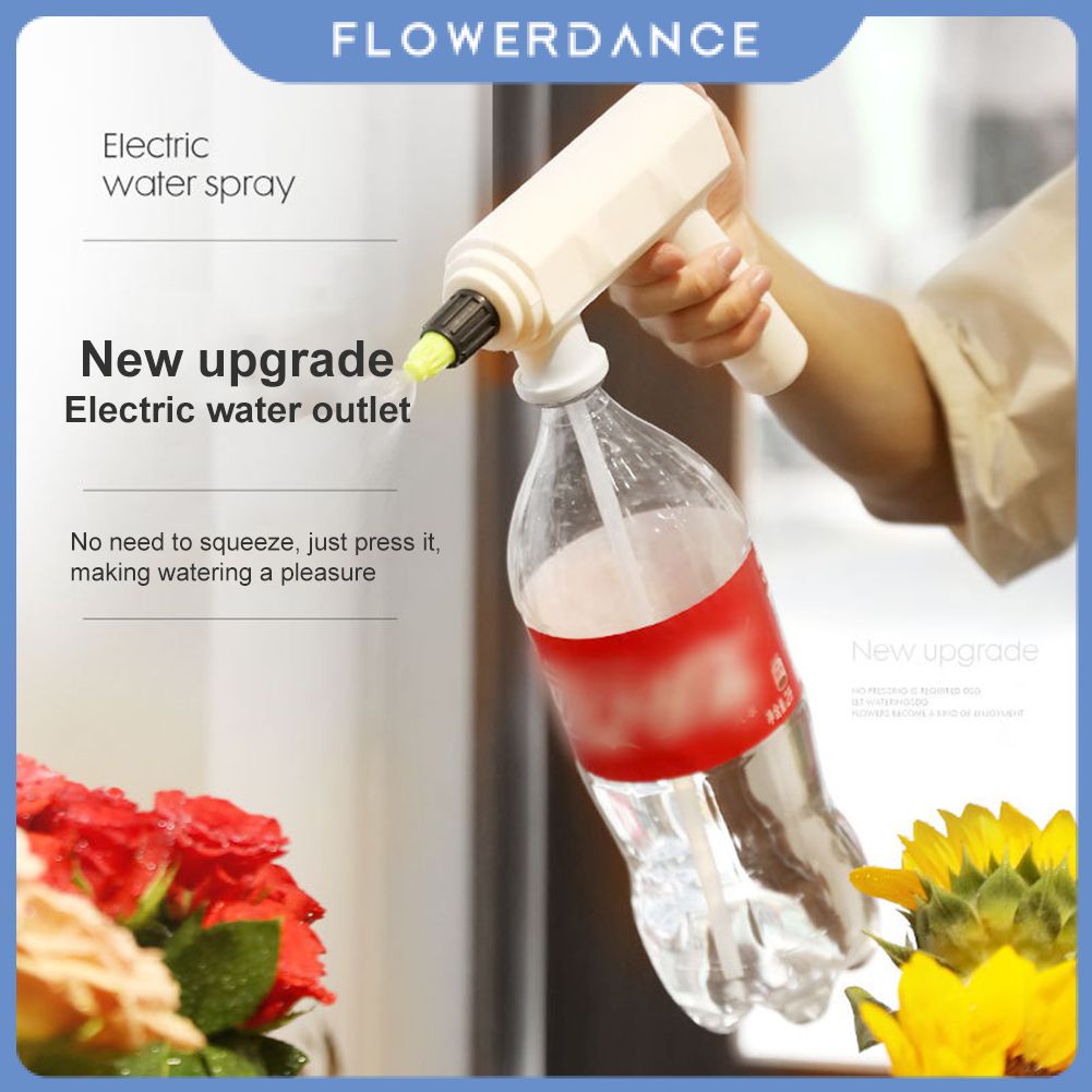 Electric Sprinkling Watering Sprayer Plant Water Spray Pot Bottle ...