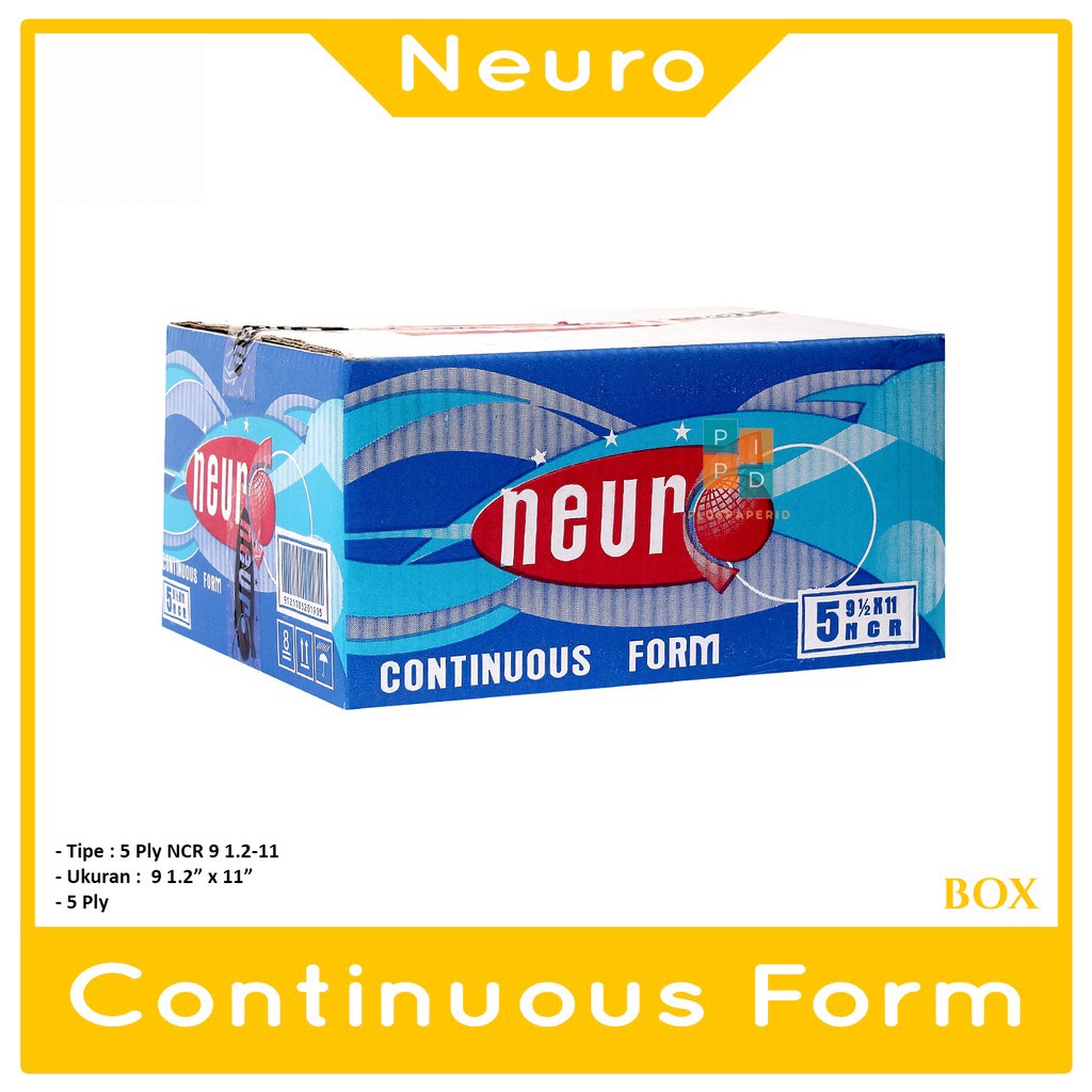 Neuro - Continuous Form 5ply 91/2 x 11 (K5) Ncr - Box | Shopee Singapore