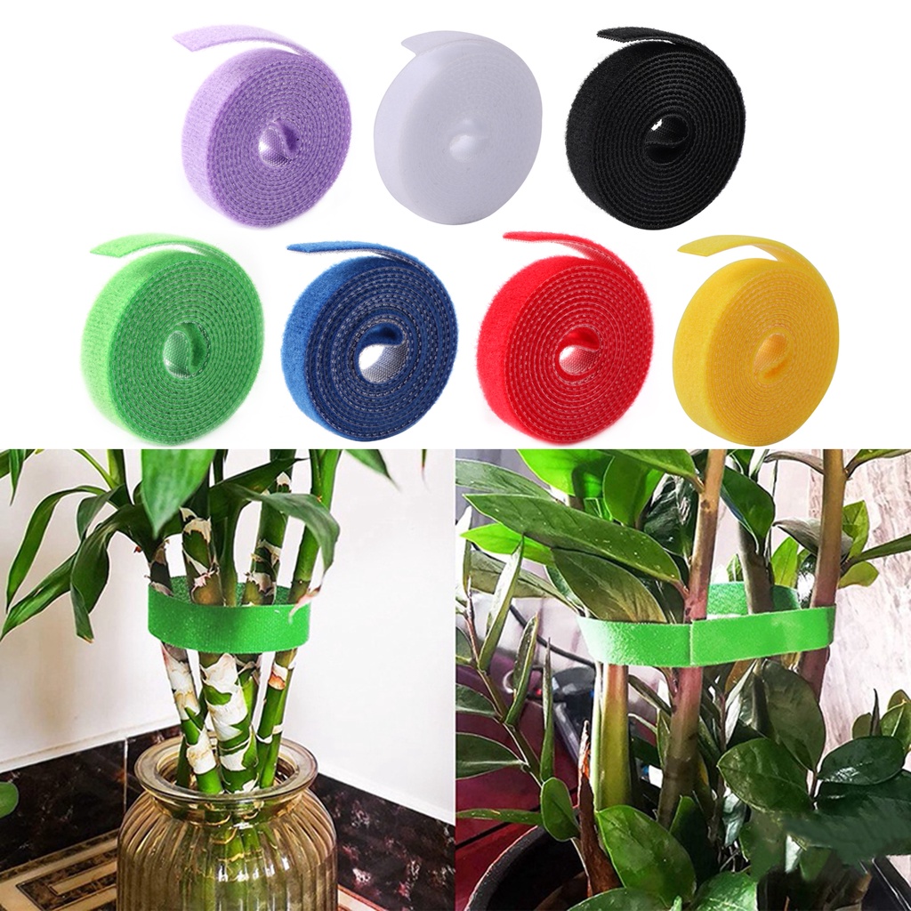 Flexi Grip Plant Support Tie Nylon Velcro Reusable Cable Tie Organizer ...