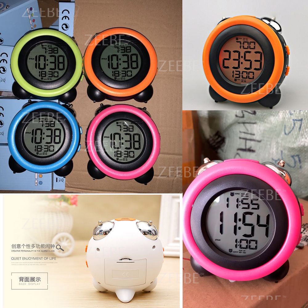 ZEEBE Loud Digital Alarm Clock LED Heavy Sleepers With Loud Sound Desk ...