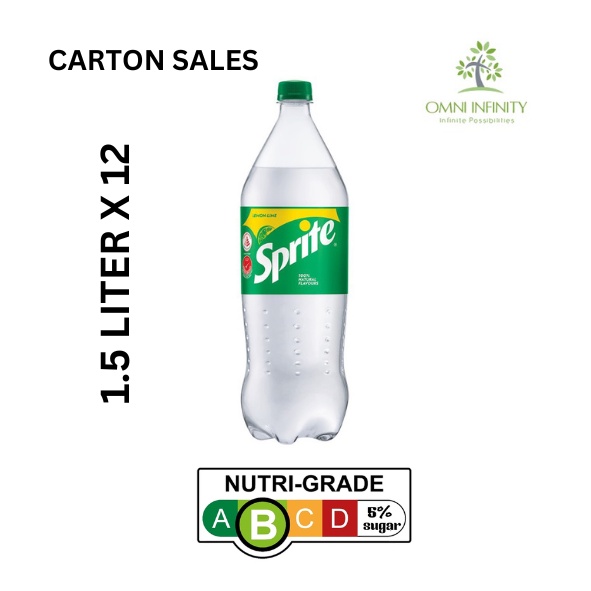Sprite 1.5L Bottle Drinks Carton Sales (12 bottles per carton) | Shopee ...