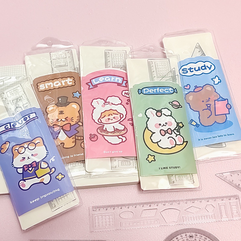 Ruler Set | Student Ruler | Pembaris | Isosceles Triangle Ruler | Right ...